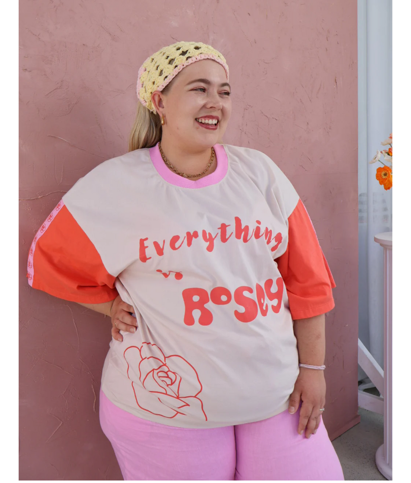 Rosey tee – Pink Honey